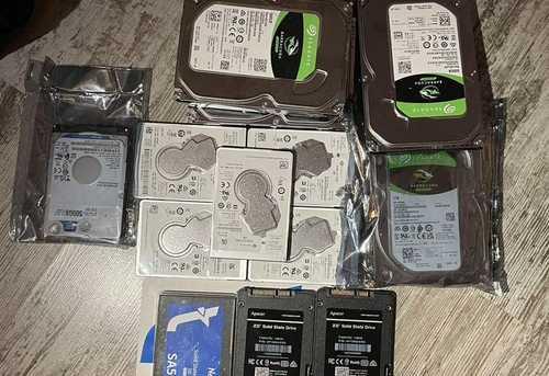 Жесткий диск HDD SSD разные