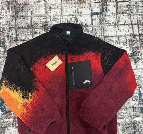 Куртка Stussy Sherpa Reversible Jacket Fire