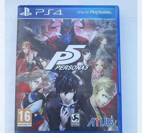 Диск с игрой persona 5 ps4