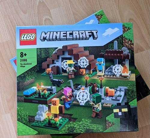Новый Lego 21190 Minecraft Заброшенная деревня