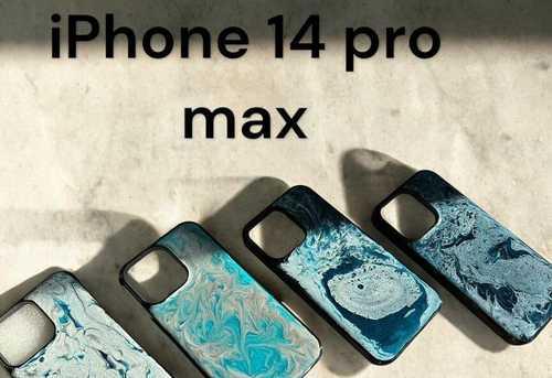 Чехол на iPhone 14 pro max из эпоксидной смолы