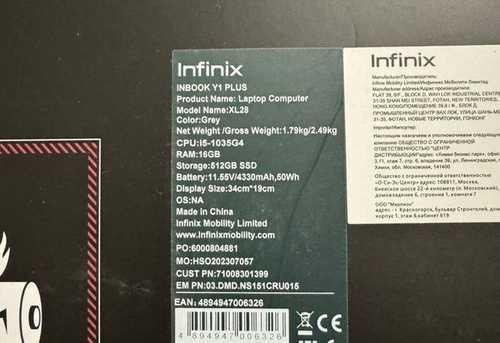 Infinix ноутбук новый intel core i5 16 512