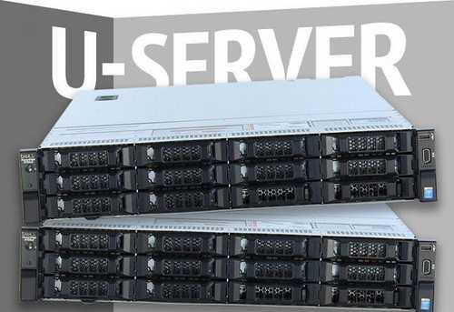Сервер Dell R730XD 12*3.5 2*2680v4 64Gb H730p 2*75
