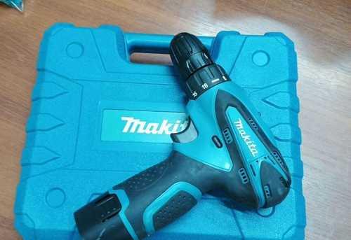 Шуруповерт makita 12v новый с набором