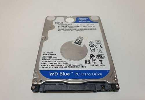 HDD 500 Gb 2,5" WD WD5000lpcx исправный
