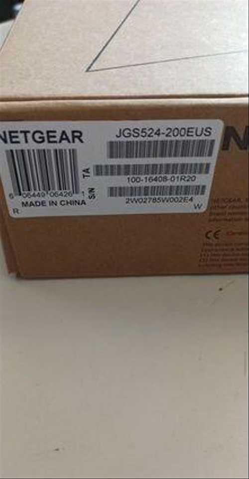 Новый Коммутатор управляемый netgear jgs524e-200EU