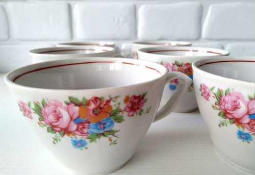Чайные чашки Фарфоровая посуда СССР