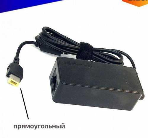 Блок питания для ноутбука Lenovo 20V 2.25A 45W rectangle adlx45NLC3A с сетевым кабелем