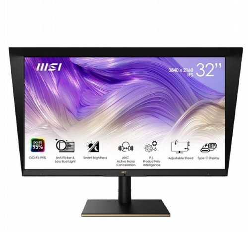 MSI Summit 31.5" MS321UP черный IPS 3840x2160 60Hz 16:9 400cd 178/178 hdmi DisplayPort USB HAS