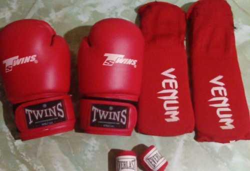 Набор боксёрский перчаток с защитой