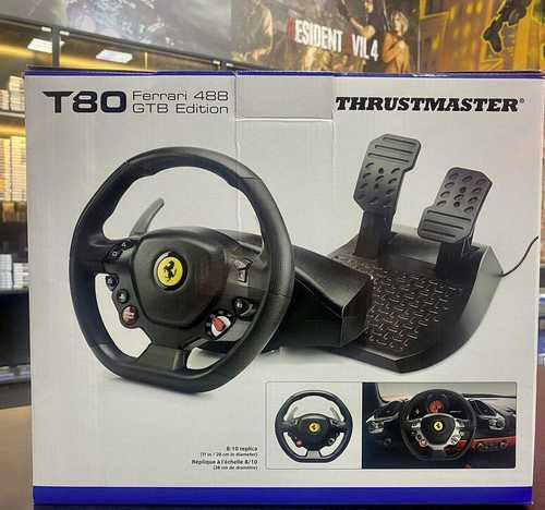Руль Thrustmaster T80 Ferrari 488 GTB PS4 PS5 PC