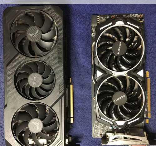 Видеокарта Asus rx5600 xt, Msi rx480 8gb