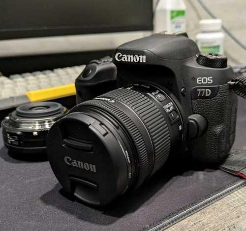 Фотоаппарат canon eos 77d kit 18-55 mm