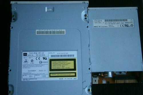 Привод DVD-ROM Toshiba SD-M1802. FDD дисковод Nec