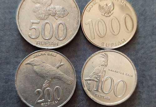Индонезия монеты -17набор