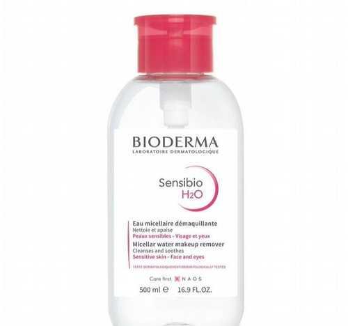 Мицеллярная вода bioderma sensibio 500 с помпой