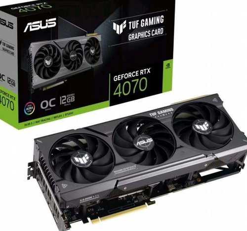 Видеокарта asus RTX 4070 TUF Gaming новая