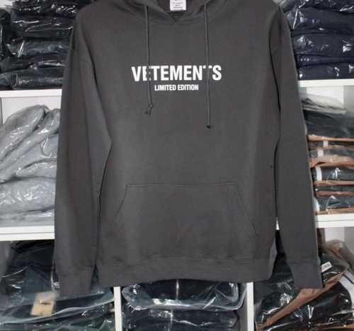 Худи vetements серое vhq (Арт.15808)