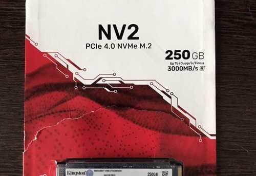 250 гб SSD M.2 накопитель Kingston NV2