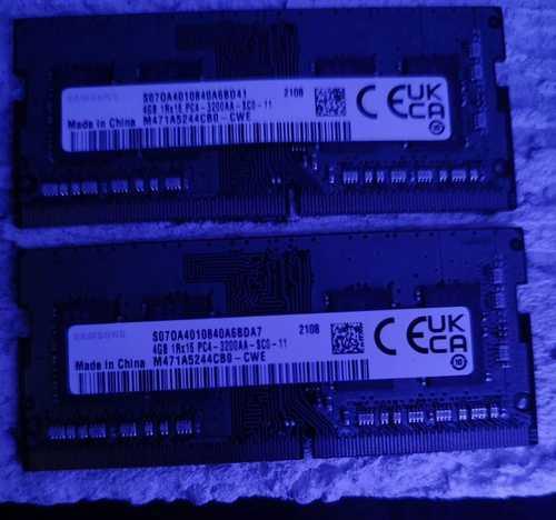 Оперативная память ddr4 8gb samsung 3200