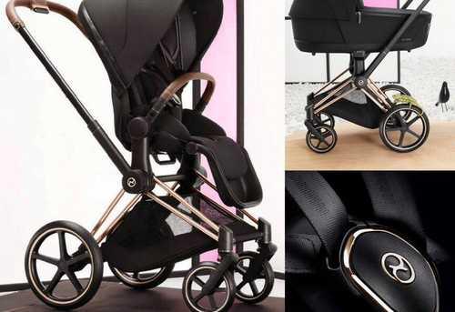 Коляска 2в1 cybex priam 4 deep black