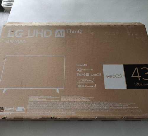 Новый телевизор 4K LG 43uq80006lb