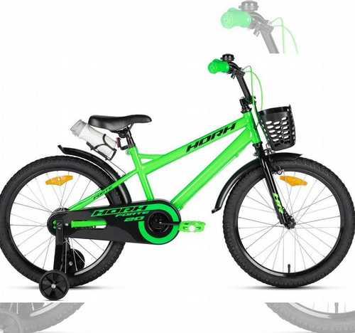 Велосипед horh forte 20" (2024) Green-Black Ros265