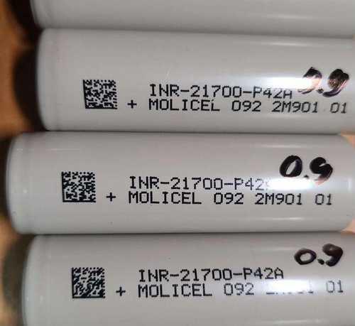 INR-21700-P42A molicel от -40 до +60 оригинал 45А*