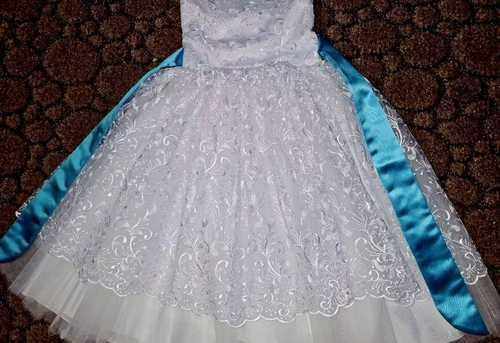Нарядное пышное платье для девочки 110 - 116