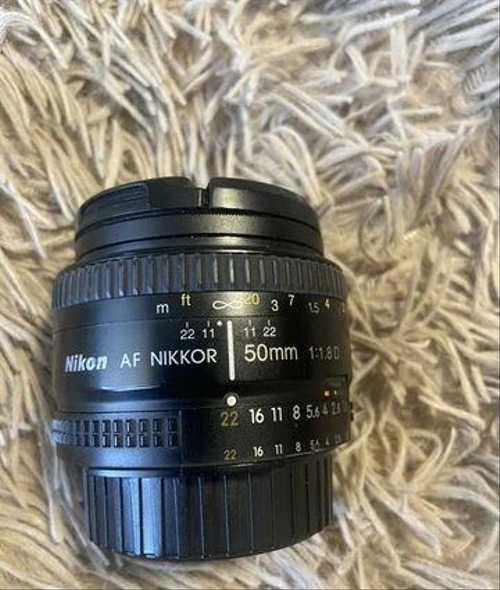 Объектив Nikon AF nikkor 50mm 1:1.8 D