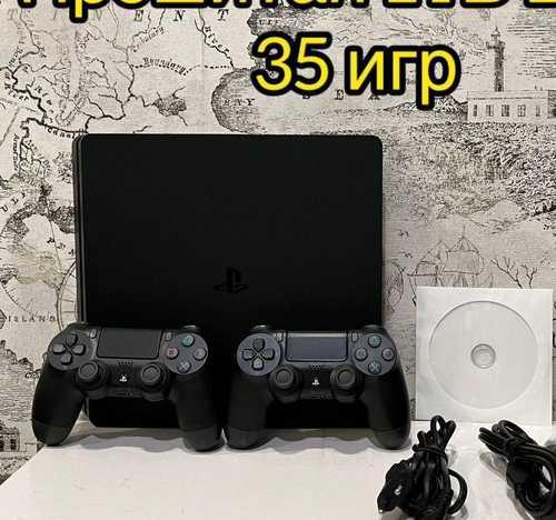 Sony Playstation 4 Slim 1TB Прошитая 35 игр