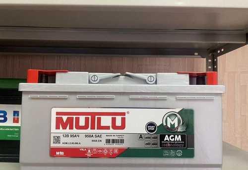 Аккумулятор AGM 95ач Mutlu на Ауди на зиму