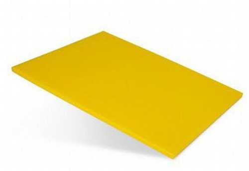 Доска разделочная 600х400х18 желтая пластик, шт