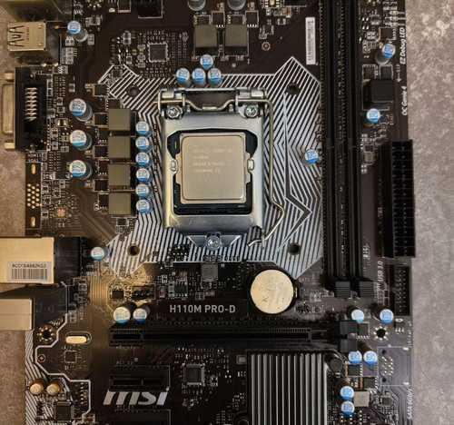 MSI H110M PRO-D   Intel Core i3 6100