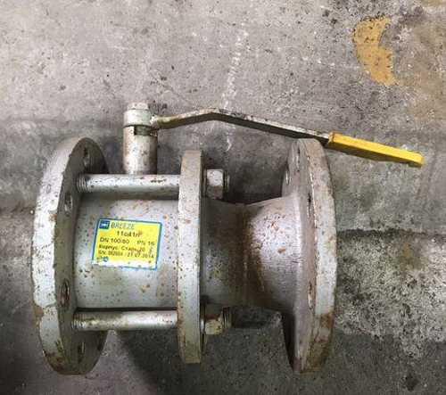 Кран стальной шаровой DN 100/80 PN16 (б/у)