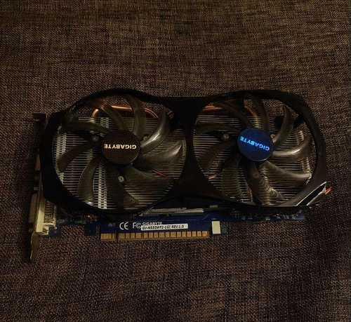 Видеокарта Gigabyte GeForce GTX 550Ti 1гб gddr5