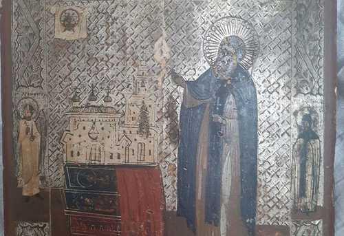 Икона Сергий Радонежский у гроба своих родителей