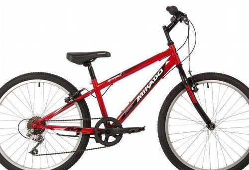 Велосипед mikado 24" spark JR красный, сталь, разм