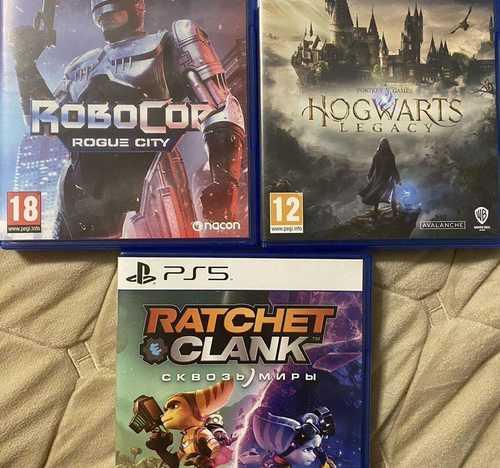 Robocop, Hogwarts, Ratchet для PS 5