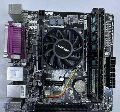 Материнская плата с процессором gigabyte ga-e3800n