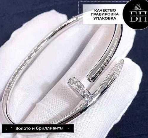 Cartier золотой браслет с брилл. 0,58кт, 31г