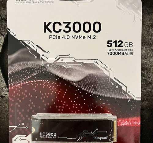 Kingston KC3000 512Гб SSD накопитель Новый