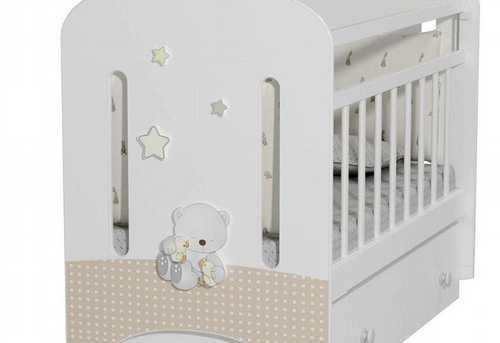 Кровать детская indigo Amici Nuvola (маятник с ящи