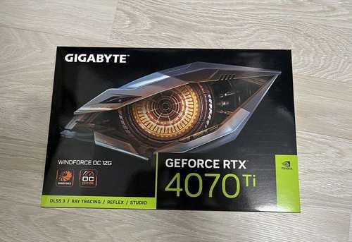 Видеокарта gigabyte nvidia RTX 4070Ti windforce OC