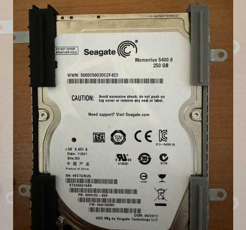 Жёсткий диск Seagate 2.5 250gb