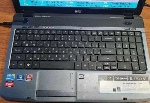 15.6" Acer Aspire 5740G, 500 ГБ, Core i5-430M, RAM 1 ГБ, ATI Mobility Radeon HD 5470 0.5 ГБ