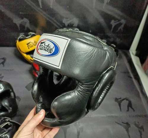 Боксёрский шлем Fairtex HG3 black