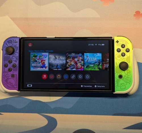 Nintendo Switch oled Splatoon Edition 128Gb прошит