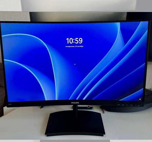 23.6" Монитор Philips 241E1SC 75Гц, изогнутый