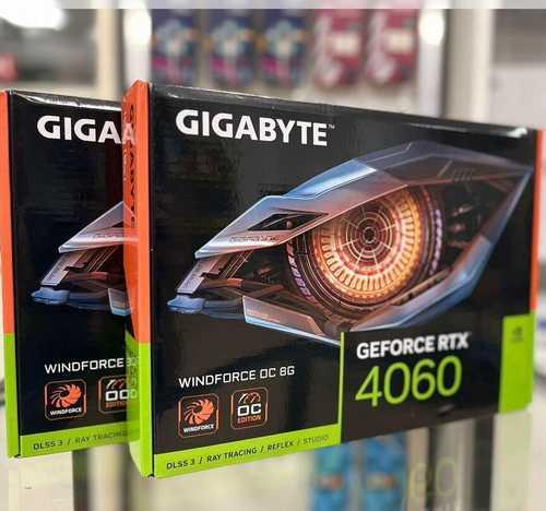 Видеокарта RTX 4060 (8Gb) gigabyte windforce OC